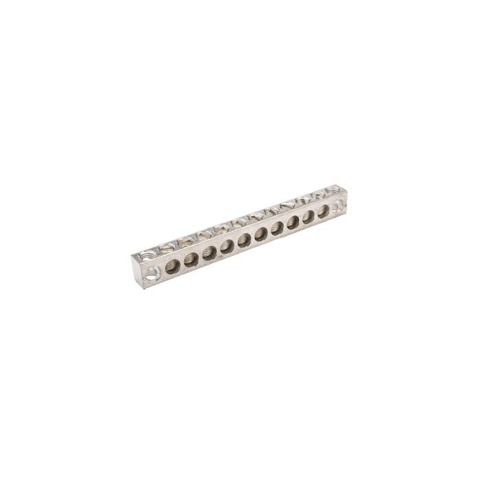 ALUMINUM NEUTRAL BAR, TIN PLATED, 14-4 A