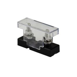 Fuse Holder for Mid-Amp Stud Mount/Bolt-On Fuses (Clear Cover Included)