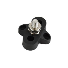 Battery Power Single Distribution Post - Black 5/16"